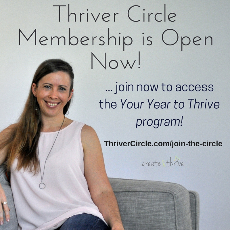 Thriver Circle Membership – and Access to Your Year to Thrive – is Open ...