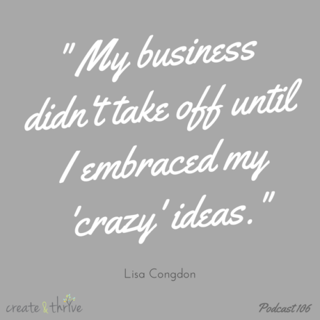[106] Staying Open to Possibilities with Lisa Congdon | Create & Thrive
